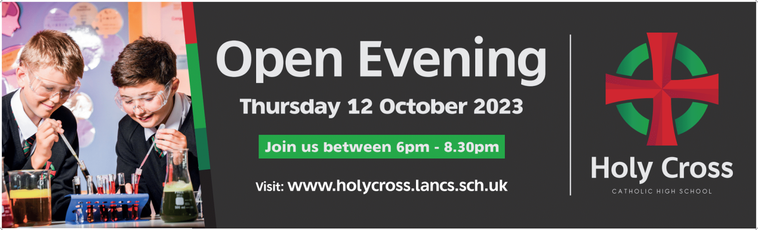Open Evening - October 2023 - Holy Cross Catholic High School